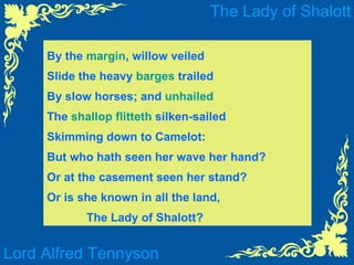 The lady of shalott | PPT