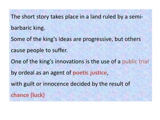 The lady, or the tiger | PPTX