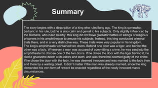 The Lady or the tiger ( presentation from tabriz university) | PPTX