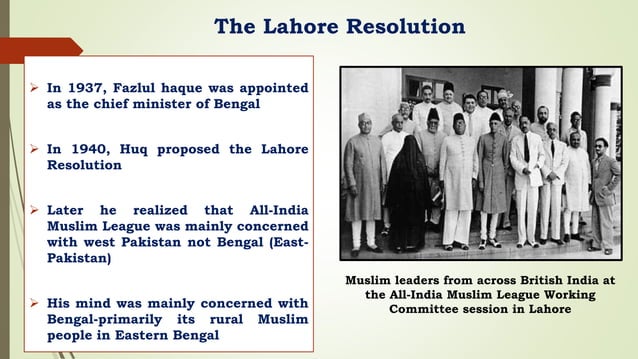 The lahore resolution | PPTX
