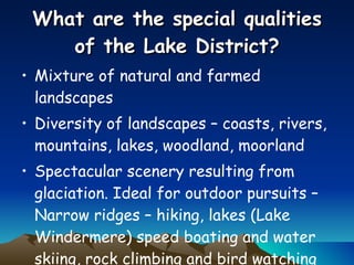 The lakedistrictnationalparkproblems case study | PPT