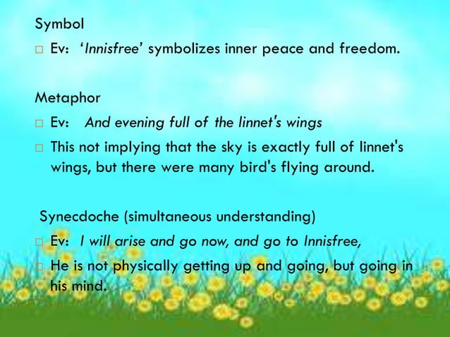 The lake isle of innisfree | PPTX