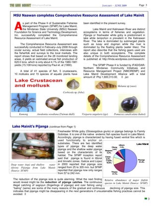 The Lake Mainit Chronicle(January June 2009) | PDF