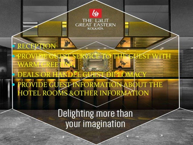 The lalit great eastern kolkata industrial training report | PPTX | Bars & Restaurants | Attractions