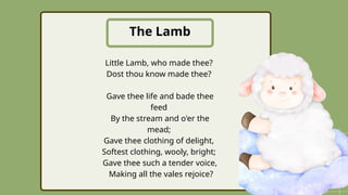 The Lamb.pptx The Lamb by William Blake | PPT