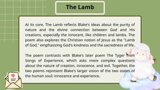 The Lamb.pptx The Lamb by William Blake | PPTX