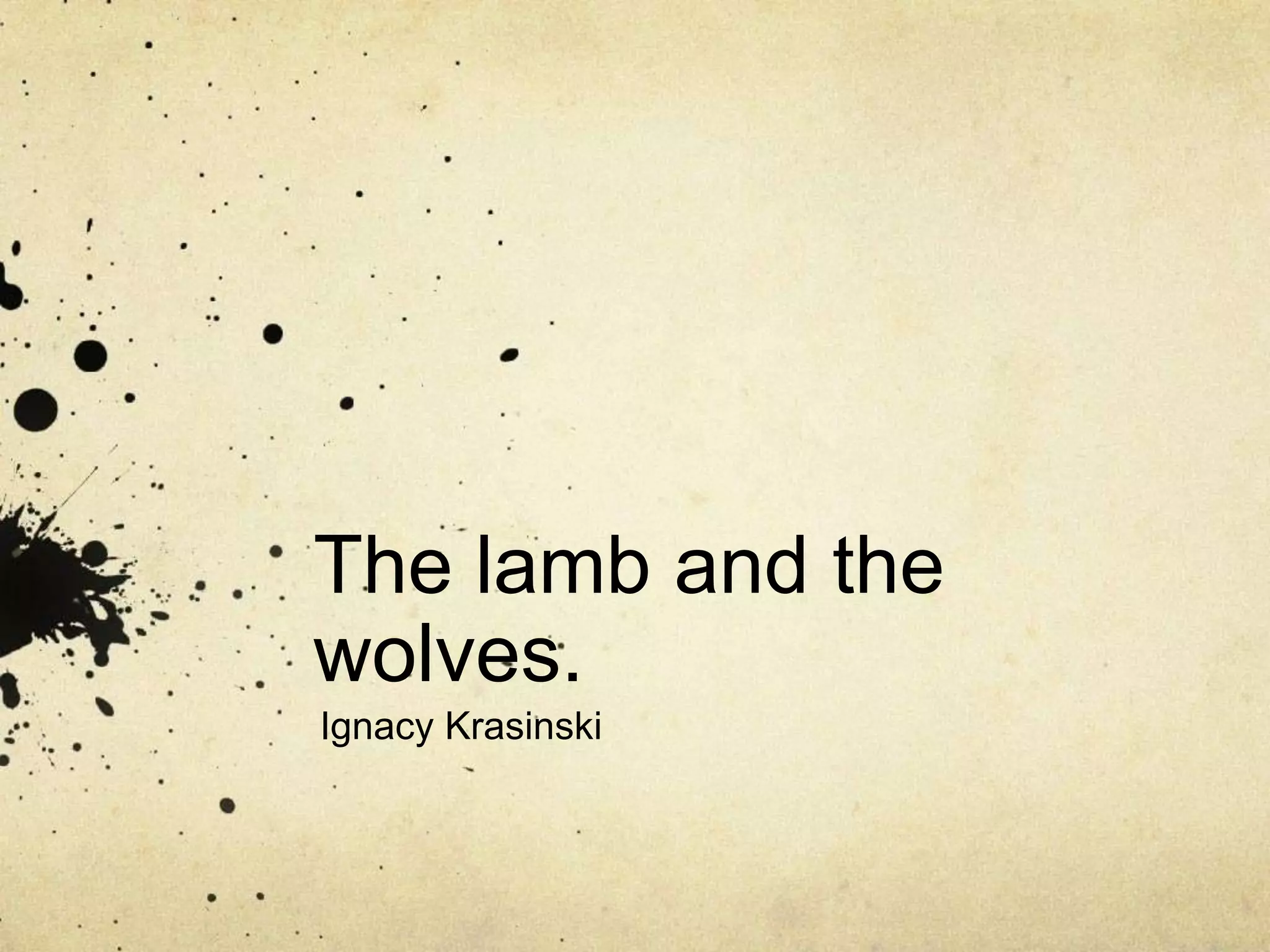 The lamb and wolves | PPT