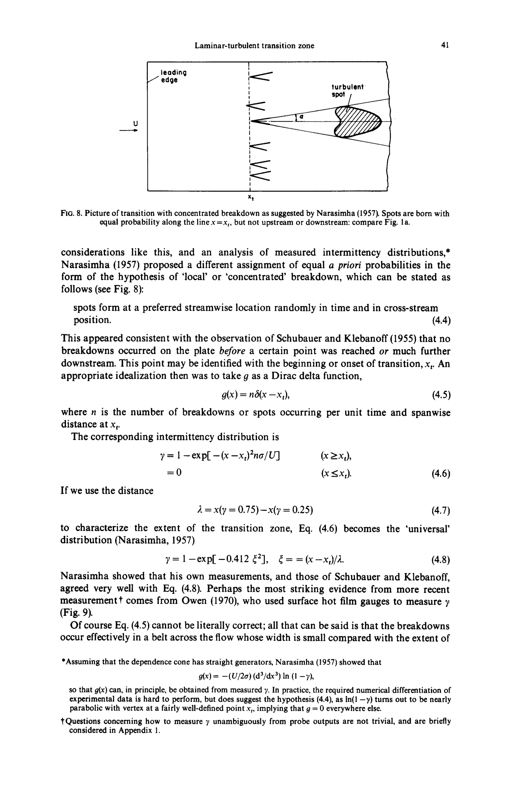 The laminar turbulent transition zone in the boundary layer | PDF