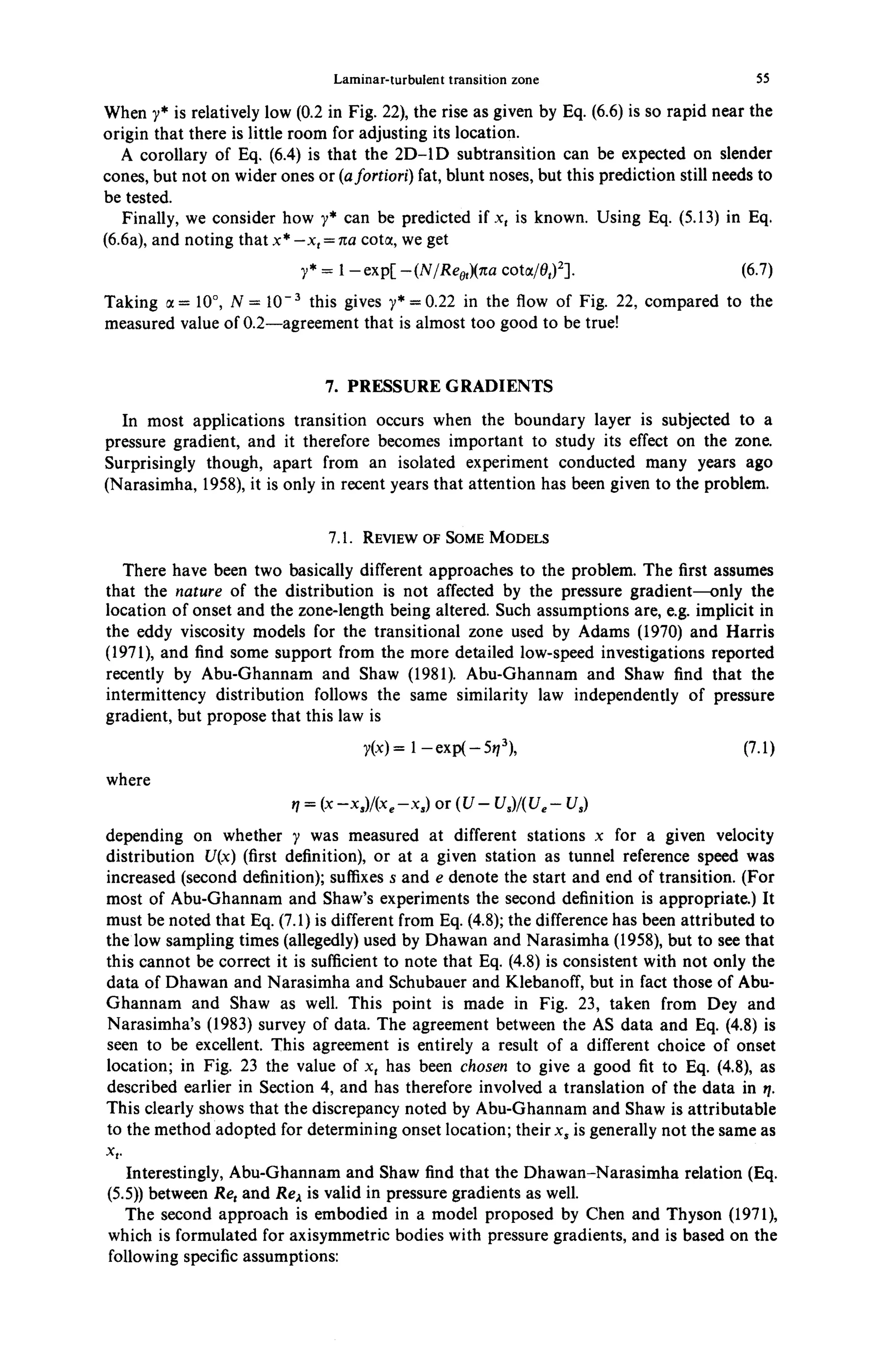 The laminar turbulent transition zone in the boundary layer | PDF