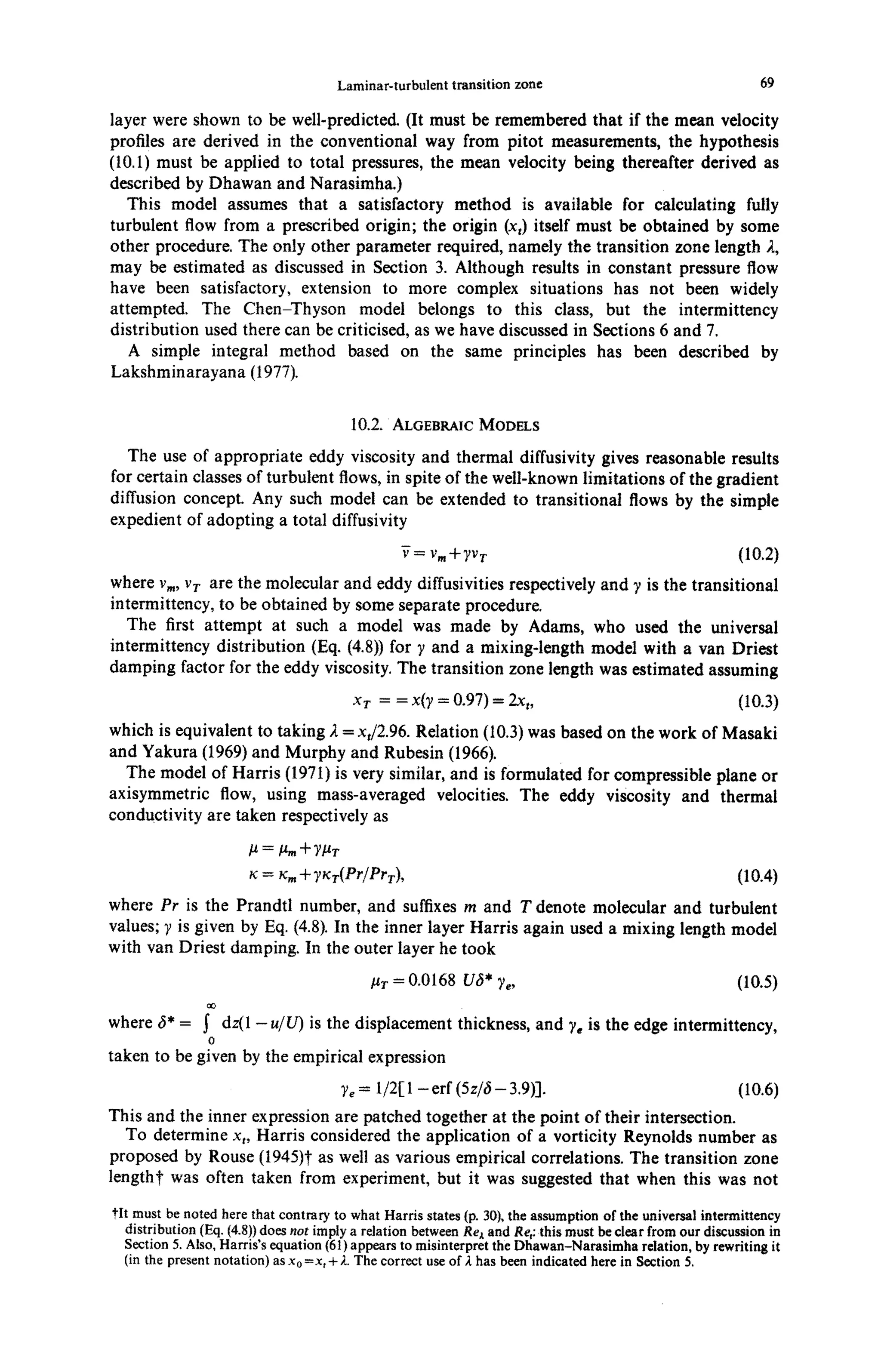 The laminar turbulent transition zone in the boundary layer | PDF | Physics | Science