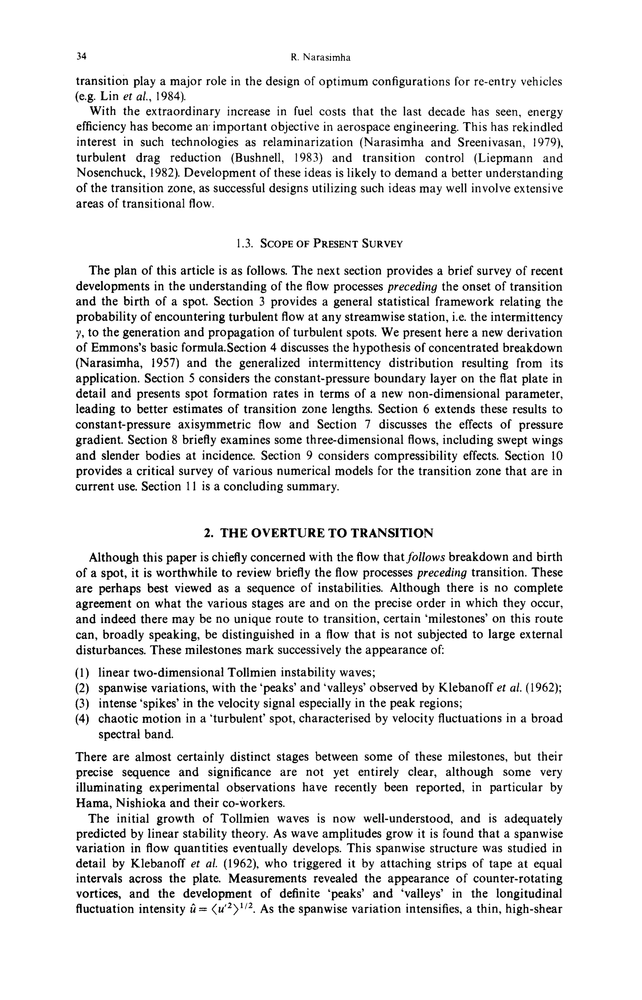 The laminar turbulent transition zone in the boundary layer | PDF | Physics | Science
