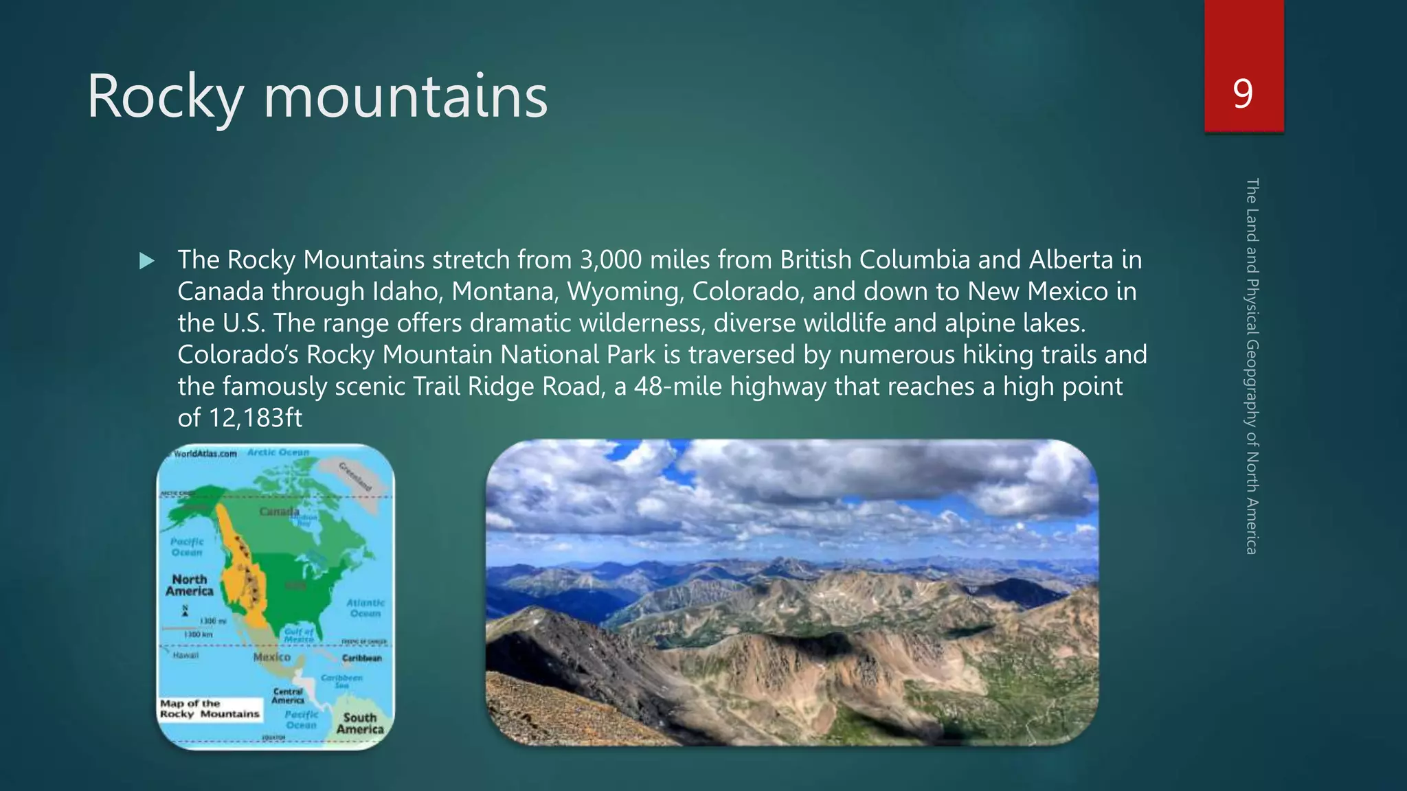 The Land And Physical Geography Of North America | PPTX