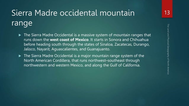 The Land And Physical Geography Of North America | PPTX