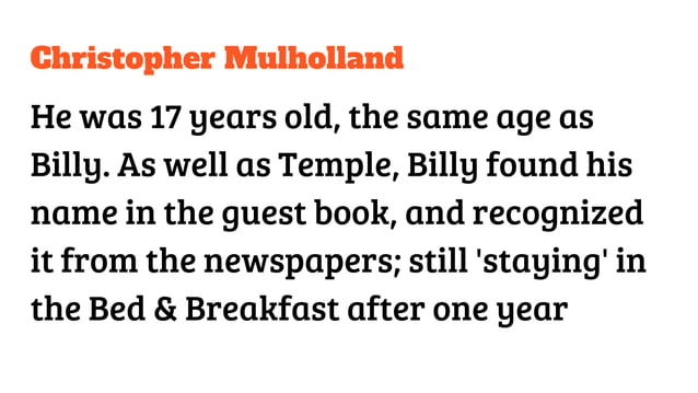 The landlady characters | PPT