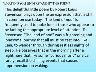 The Land of Nod | PPTX