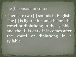 /l/ and /r/ sound | PPTX
