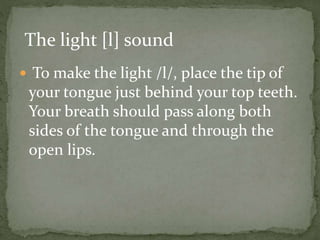 /l/ and /r/ sound | PPTX