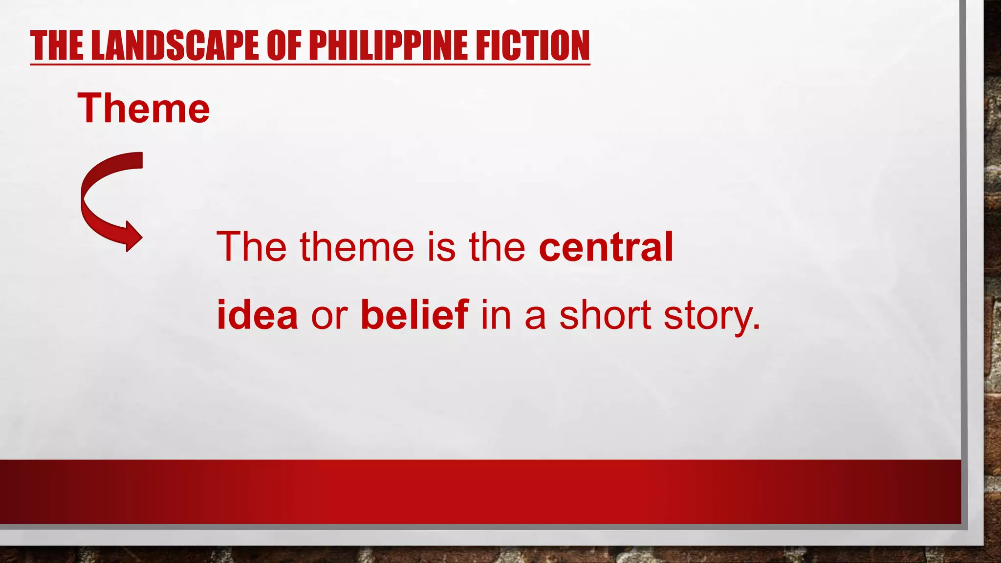 The landscape of philippine fiction | PPTX