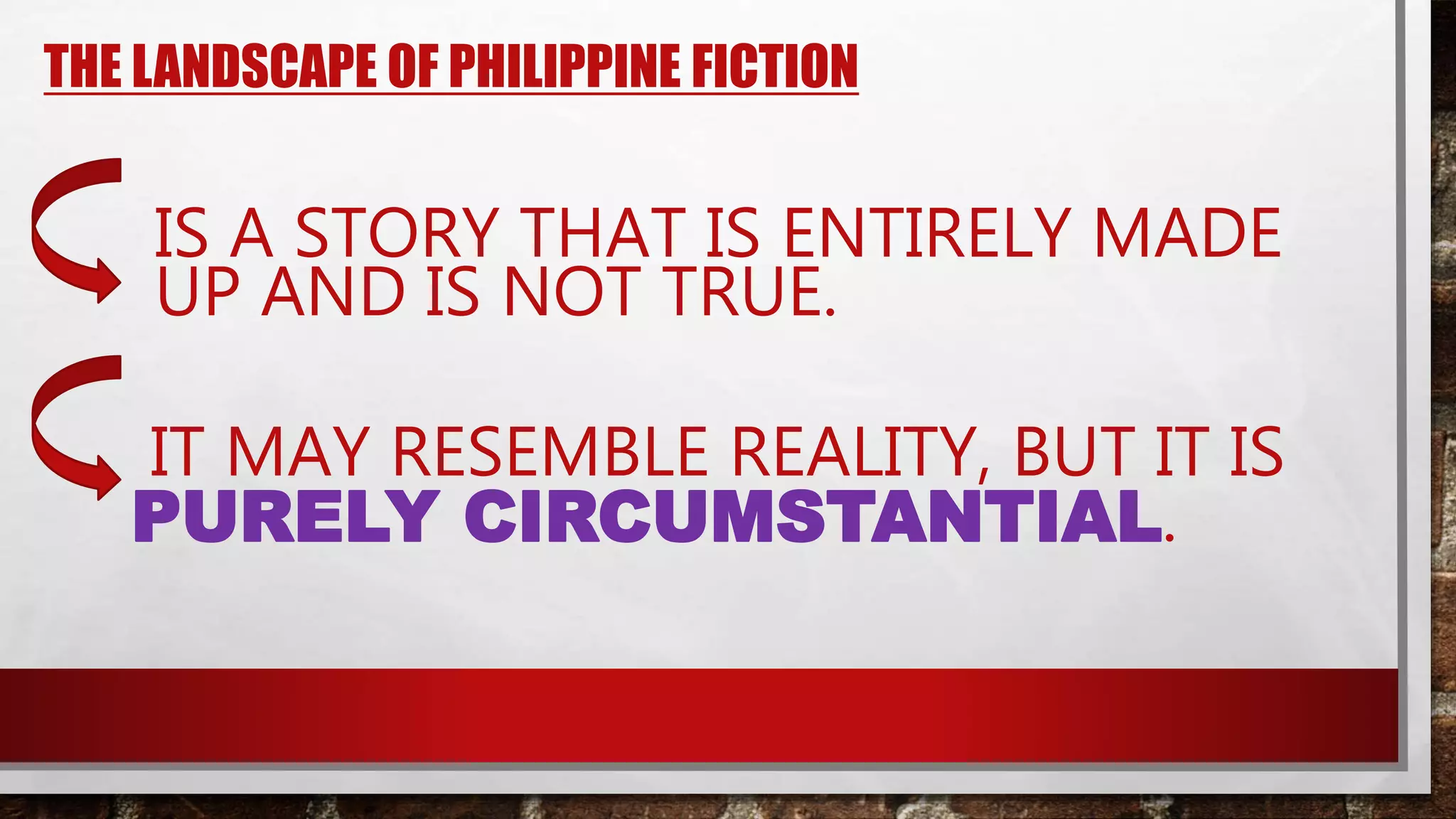 The landscape of philippine fiction | PPTX