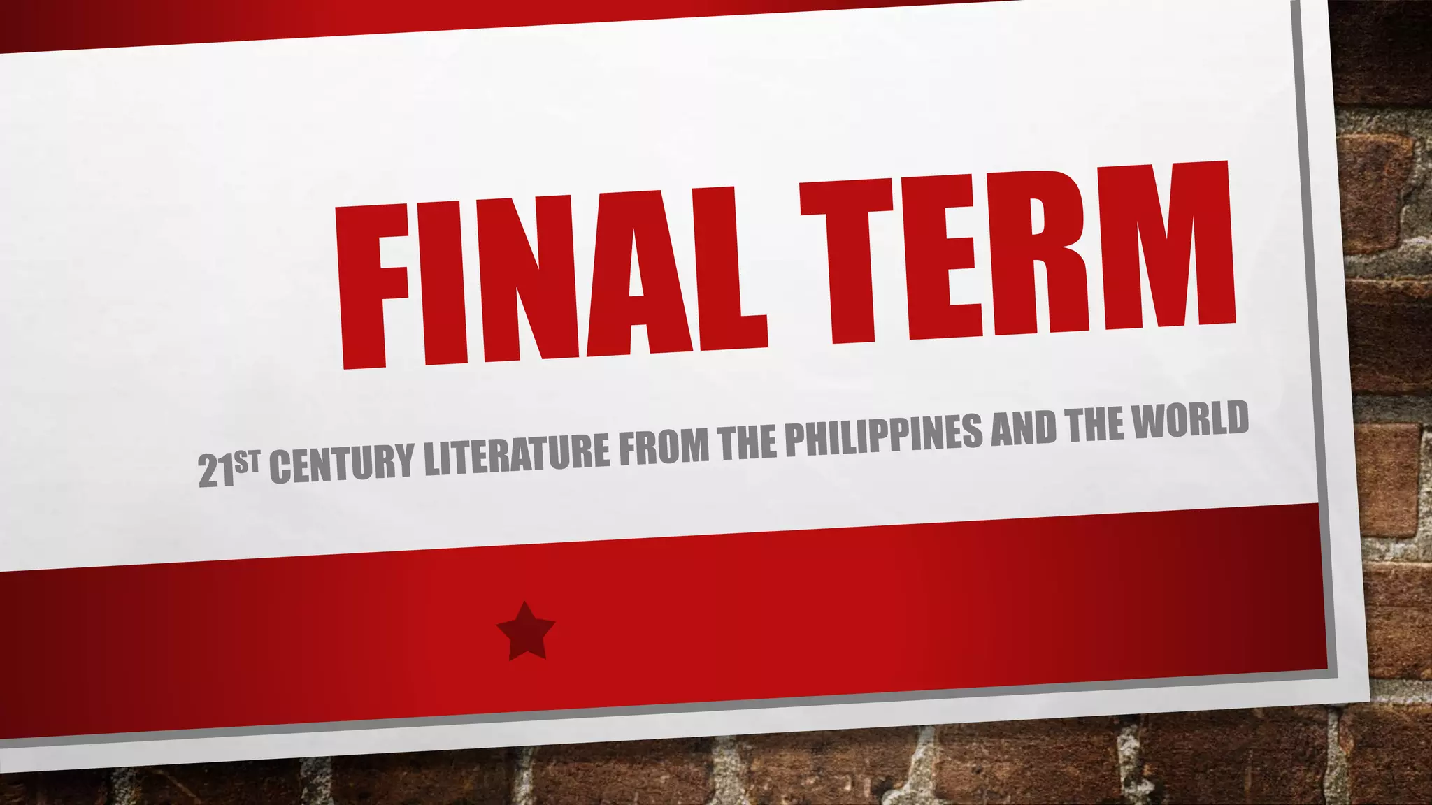 The landscape of philippine fiction | PPT