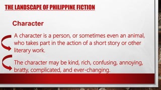 The landscape of philippine fiction | PPTX