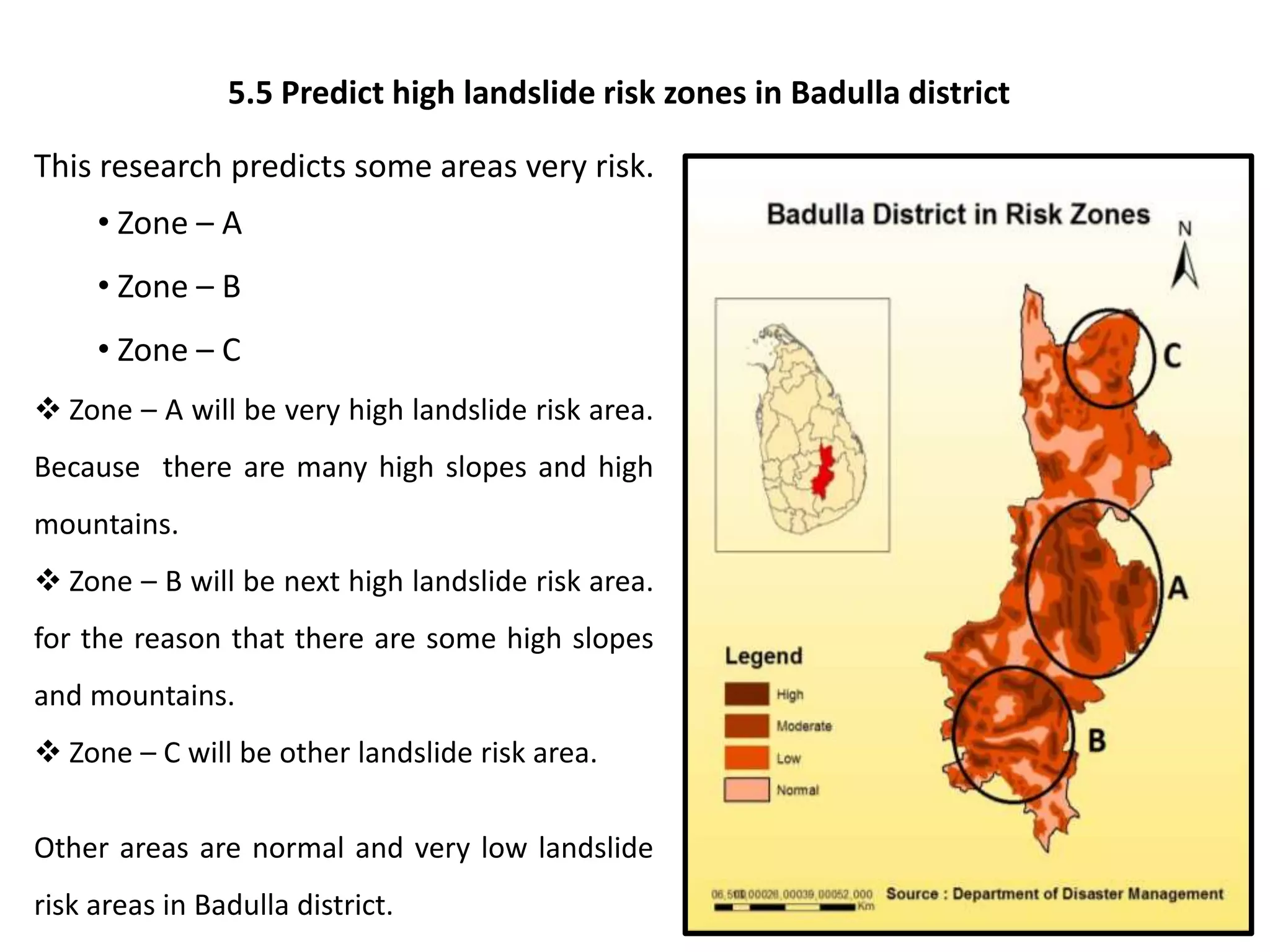 The landslide hazard in badulla district | PPTX