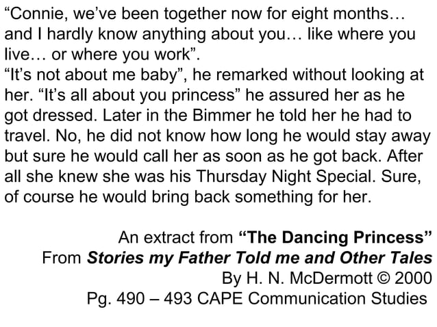 CAPE Communication Studies - The language analysis | PPT | Educational ...