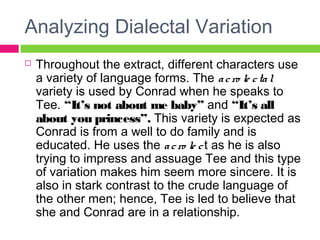CAPE Communication Studies - The language analysis | PPT