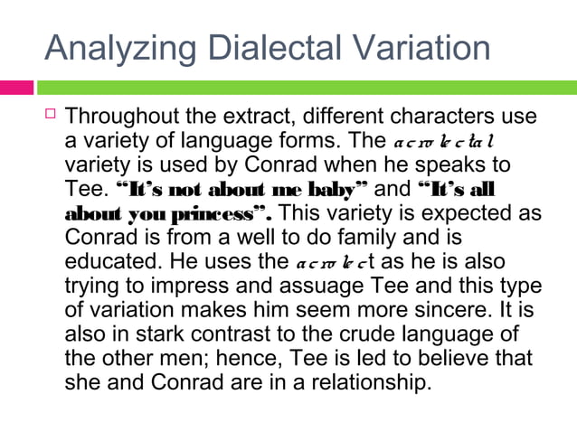 CAPE Communication Studies - The language analysis | PPT | Educational ...