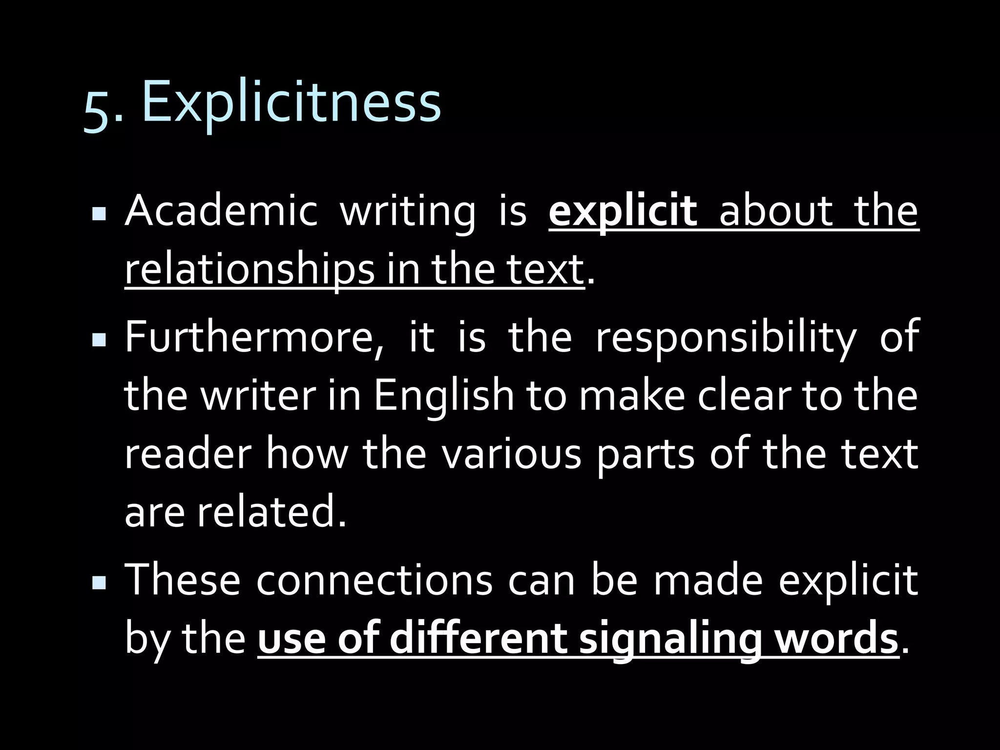 The language of academic writing | PDF
