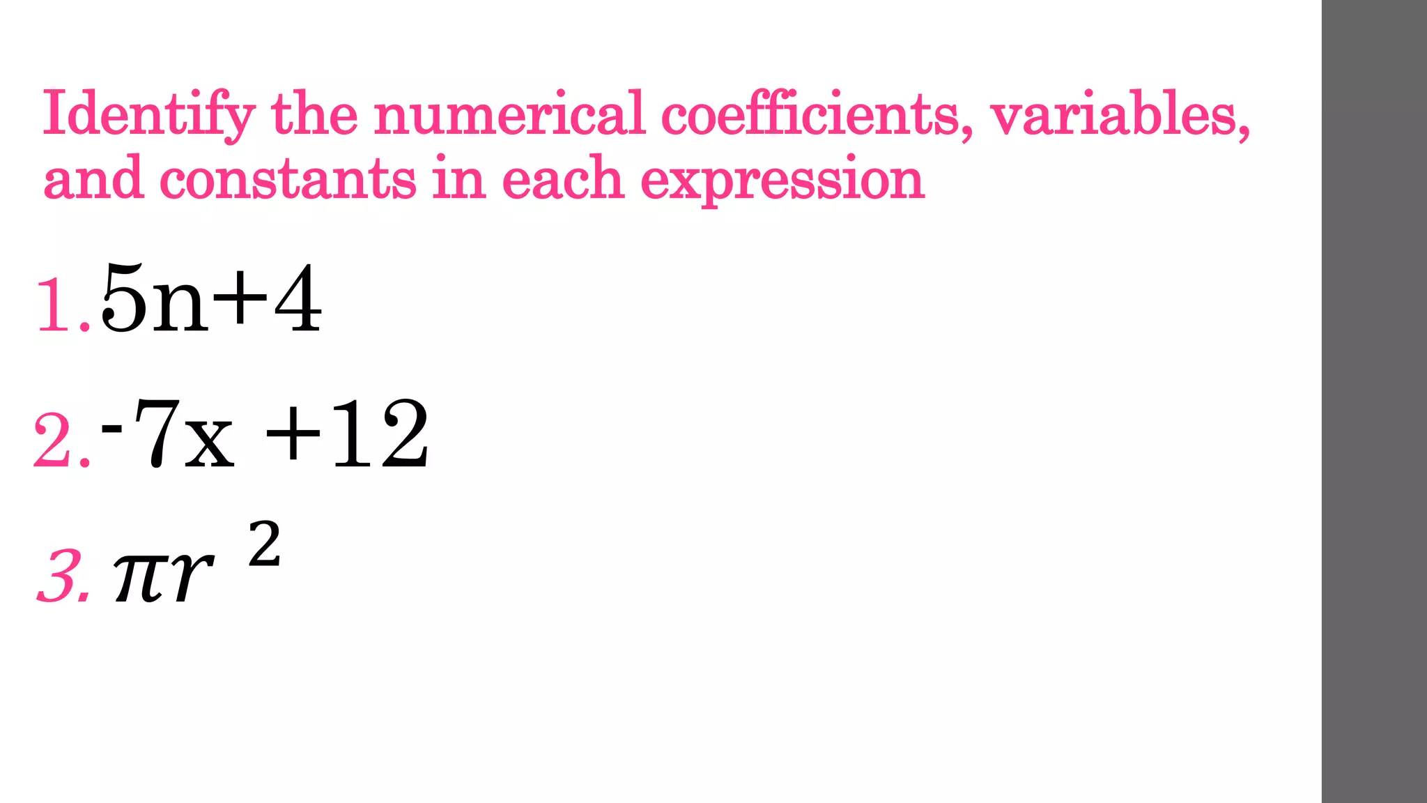 INTRODUCTION TO ALGEBRA | PPTX