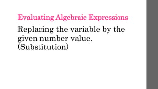 INTRODUCTION TO ALGEBRA | PPTX