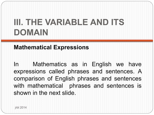 The language of algebra | PPTX | Physics | Science