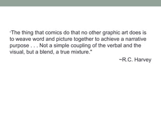 The language of comics | PPTX