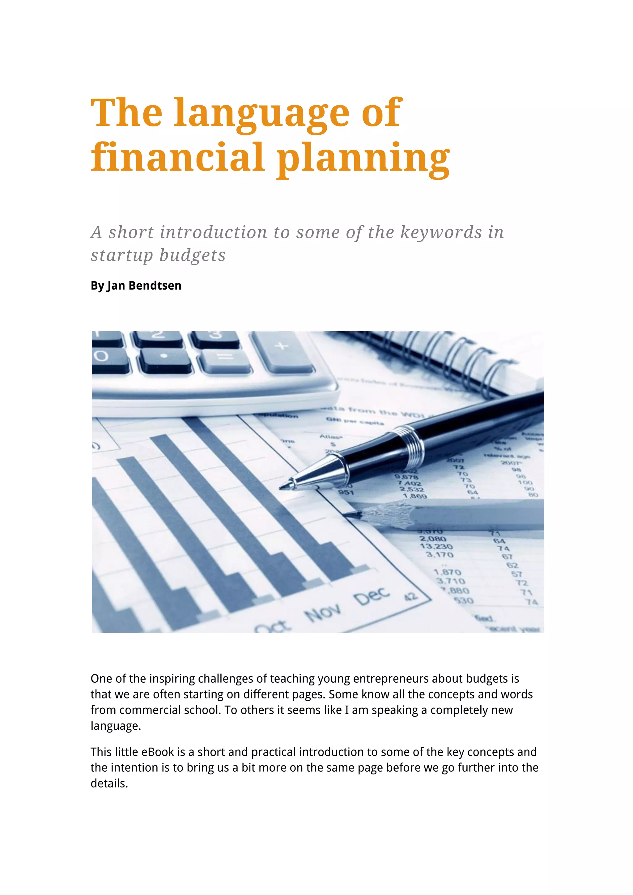 The language of financial planning | PDF | Business Accounting ...