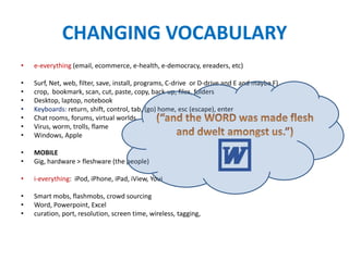 The Language of ICT (or How ICT has changed language.) | PPTX ...