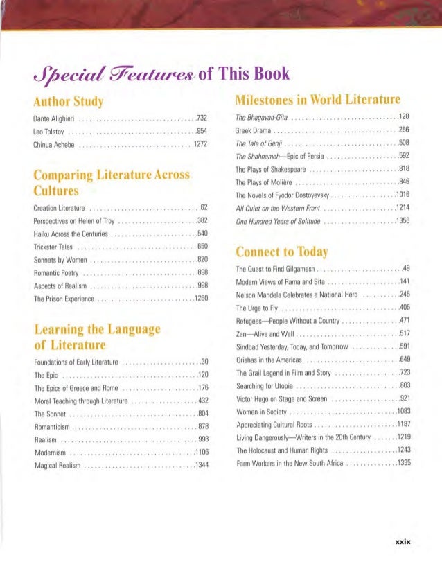 The language of literature world literature | PDF