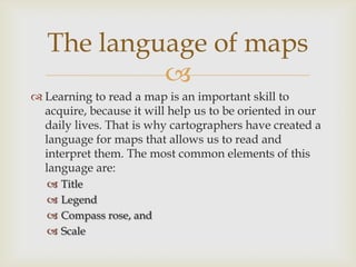 The language of maps | PPTX