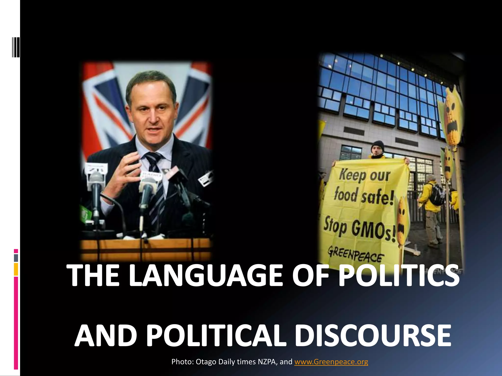 The language of politics | PPTX