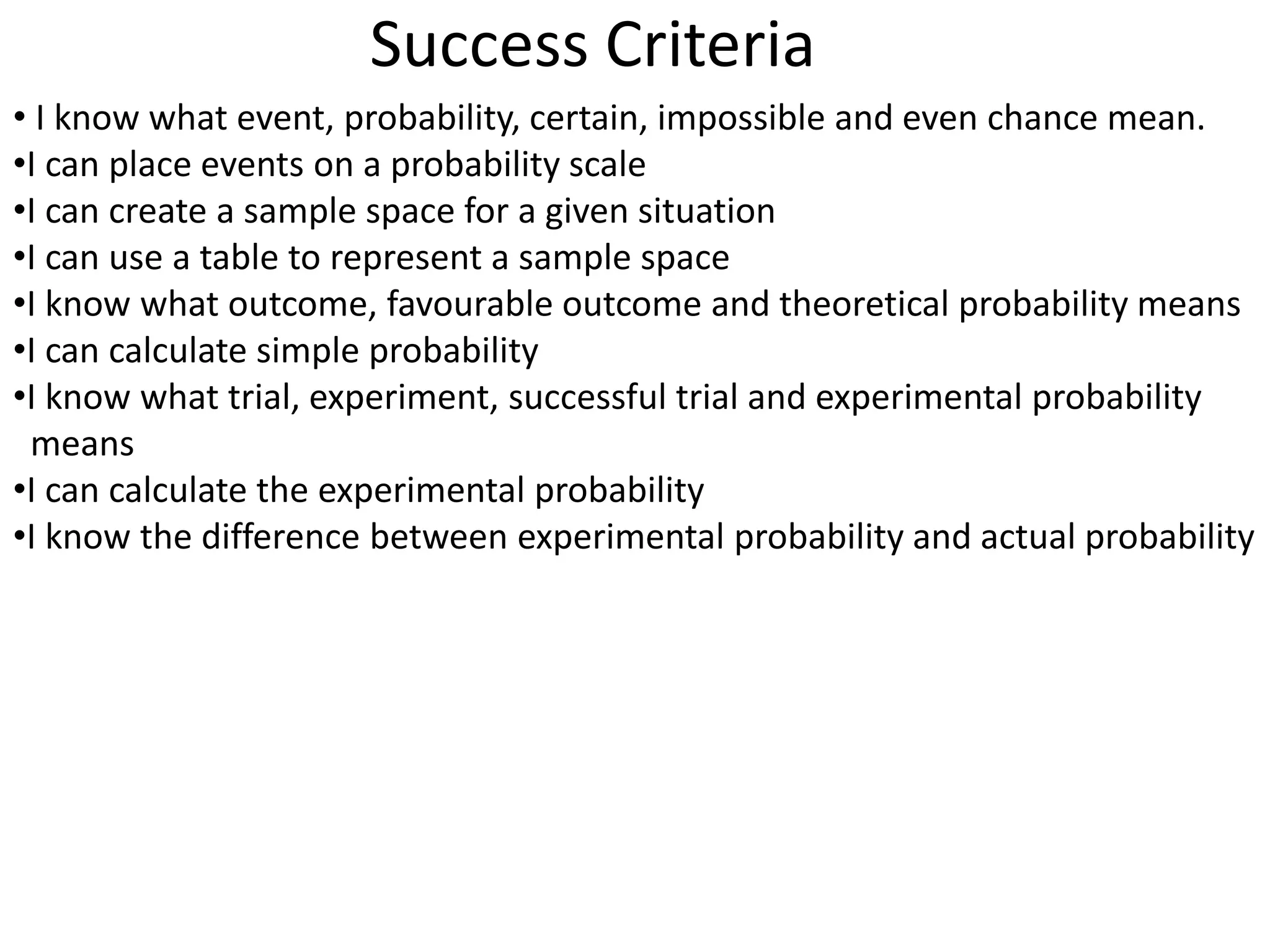 The language of probability | PPTX