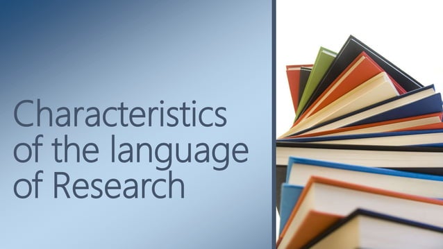 The language of research | PPTX | Undergraduate Education | College ...
