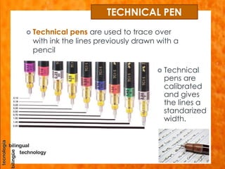 The language of technical drawing | PPTX