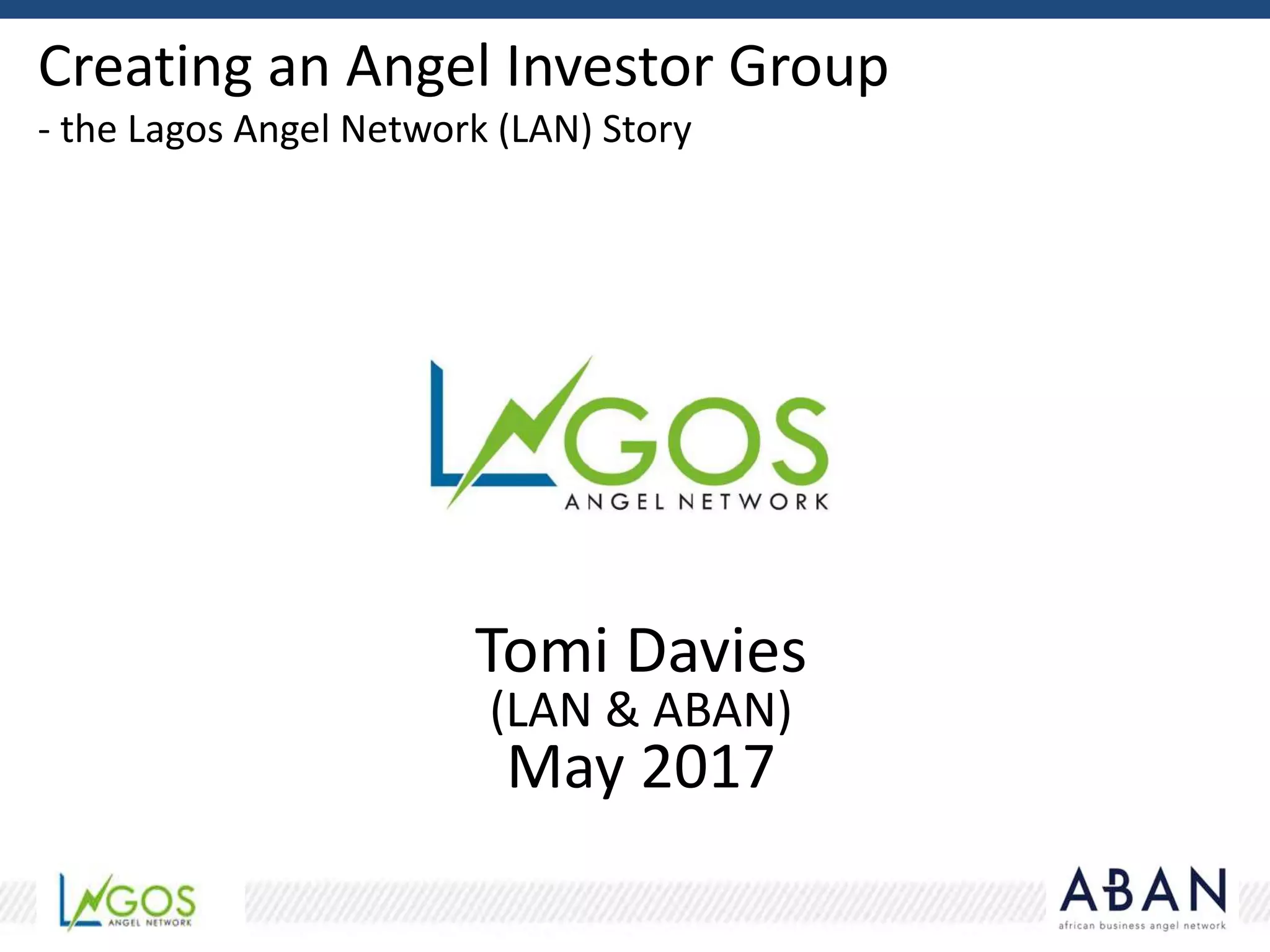 The Lagos Angel Network (LAN) Story | PPT