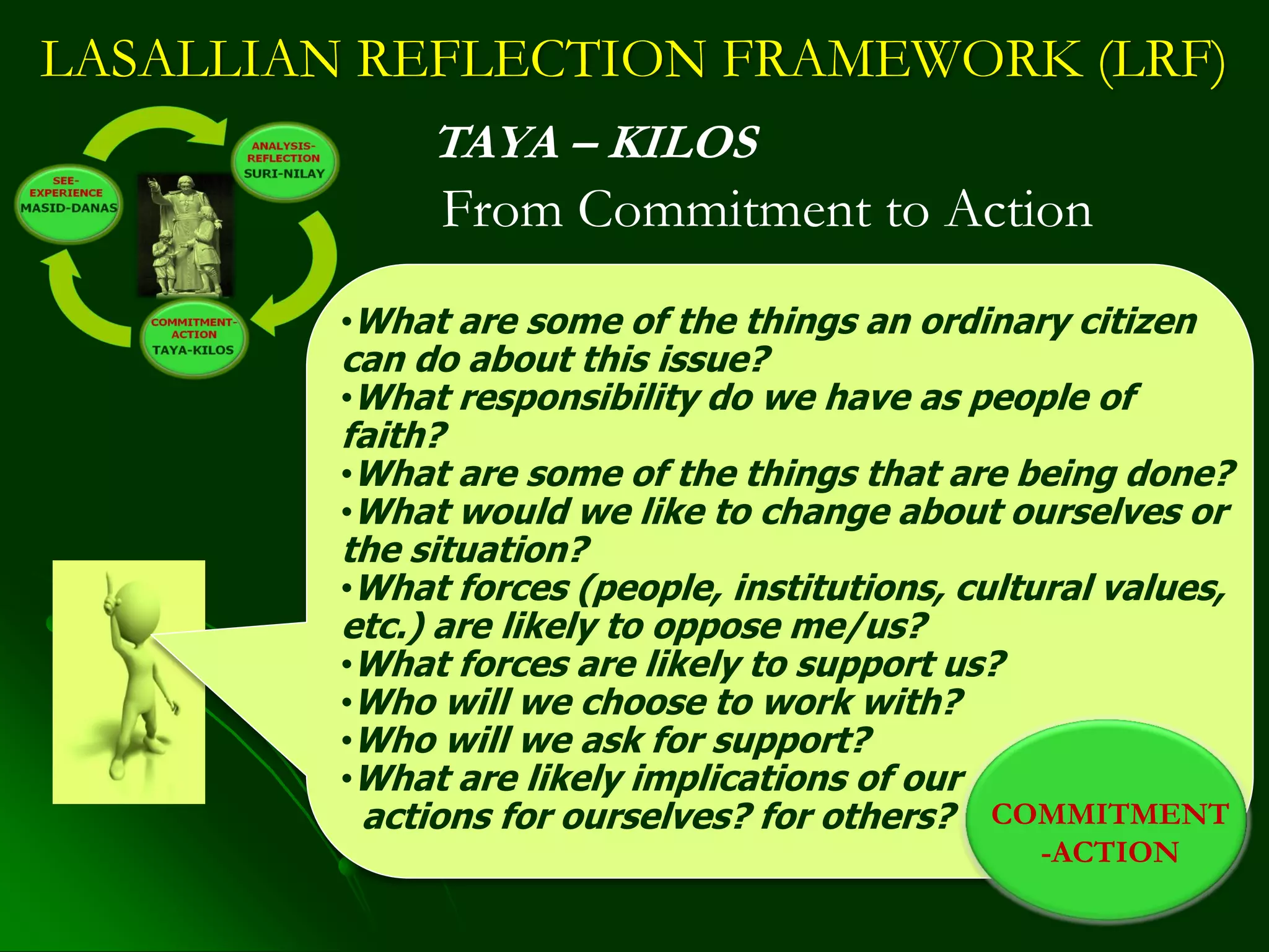 The lasallian reflection framework (ab galgo2012) | PDF