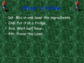 The lassi | PPT