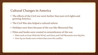 The lasting effects of the civil war | PPTX