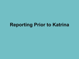 Hurricane Katrina Powerpoint | PPT
