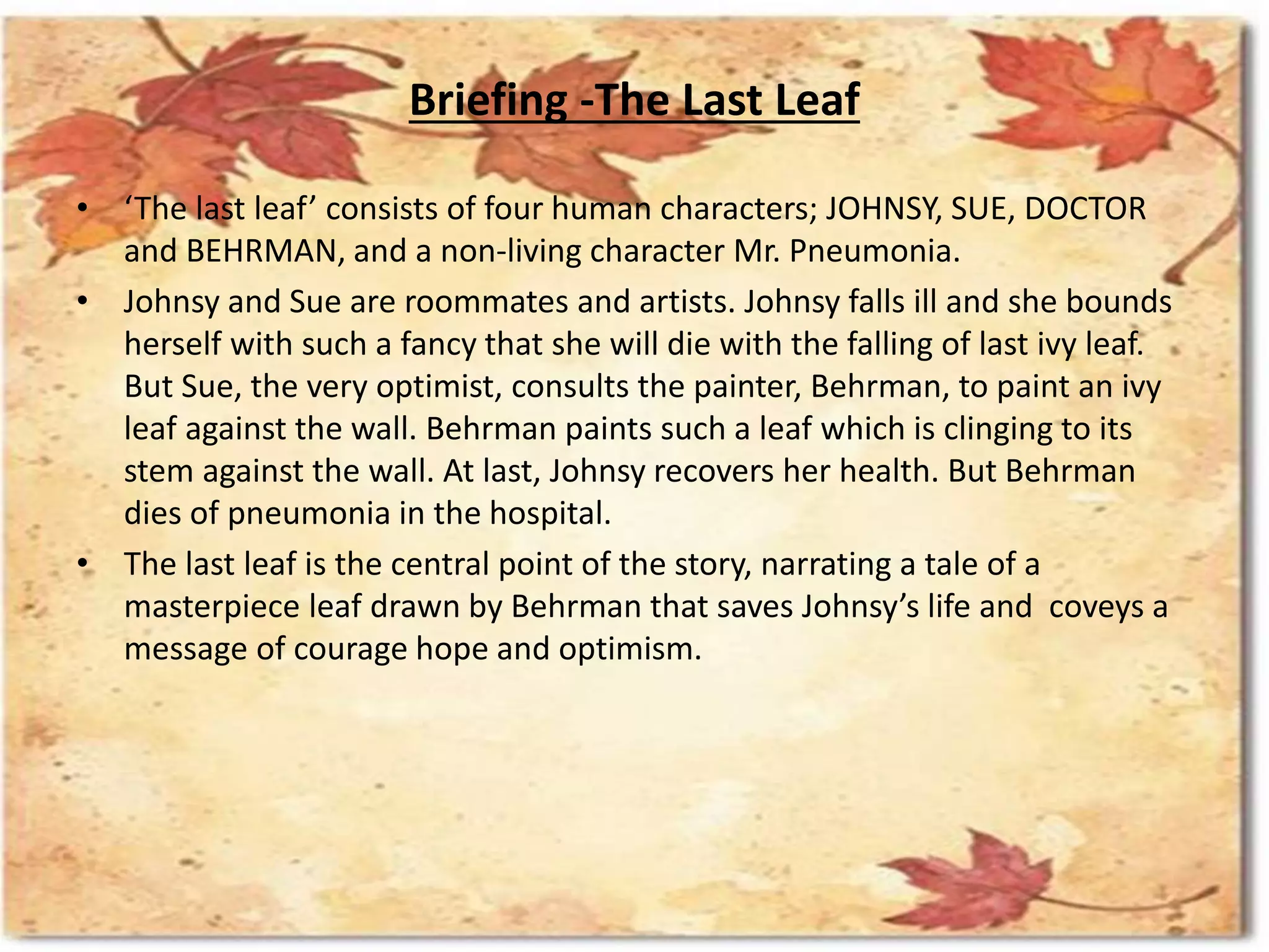 The last leaf | PPTX