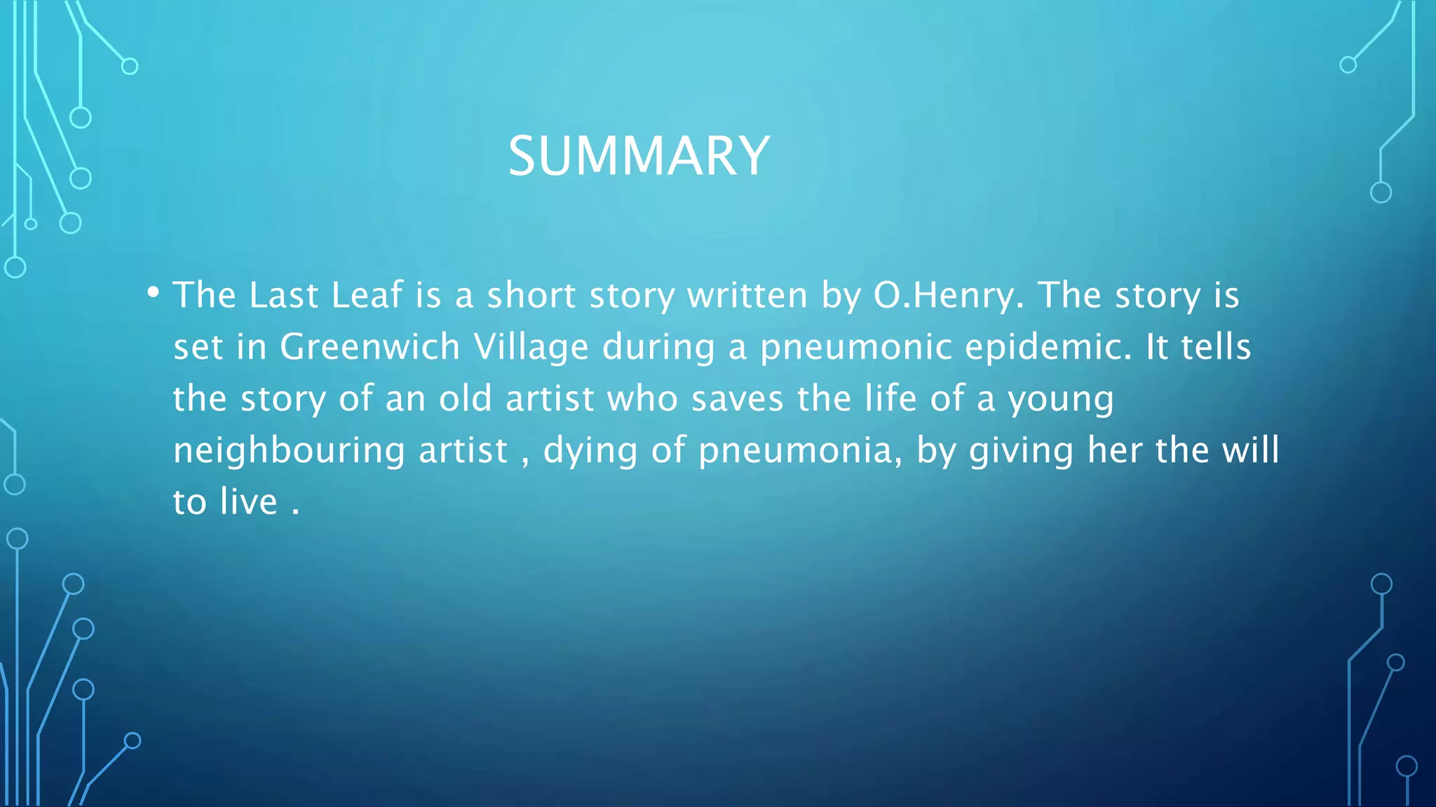 The last leaf | PPTX