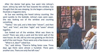 The Last Leaf, a short story by O. Henry | PPTX